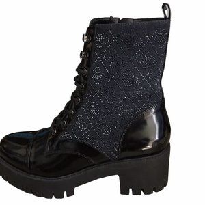 Guess | Shoes | Guess Waitea Womens Black Combat Lace Up Platform Boots ...